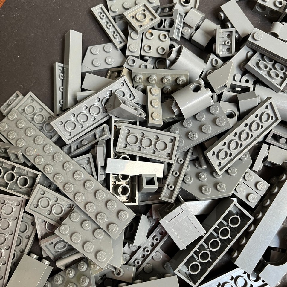 1 lb Lot Dark Gray Lego Piece Huge Bulk Lot Mixed Bricks Parts Star ...