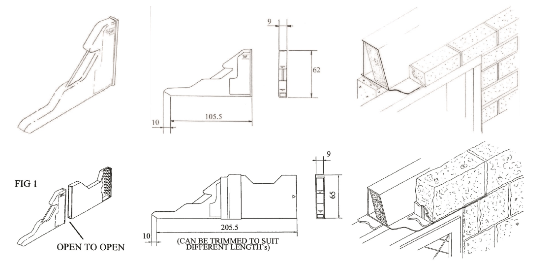 5x Peep Weep Vents Drain lintels, cavity trays & ventilate cavity walls ...