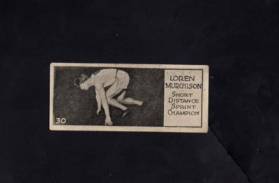 1924 Willard Chocolate V122 Sports Champions No 30 Loren Murchison VG ...