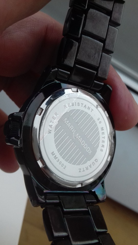 Mark Maddox MM3002 BLACK STEEL Orologio Vintage Collection NOS Uhr ...