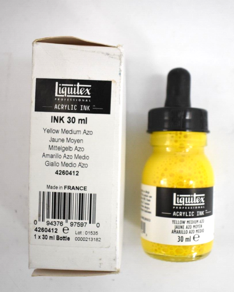 Liquitex Acrylic Ink Yellow Medium AZO 30ml 4260412 for sale online | eBay