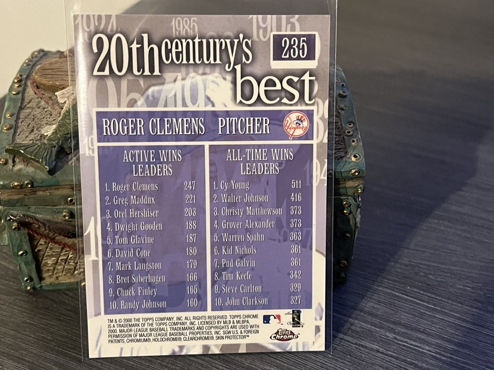2000 Topps Chrome 20th Century Best Roger Clemens | eBay