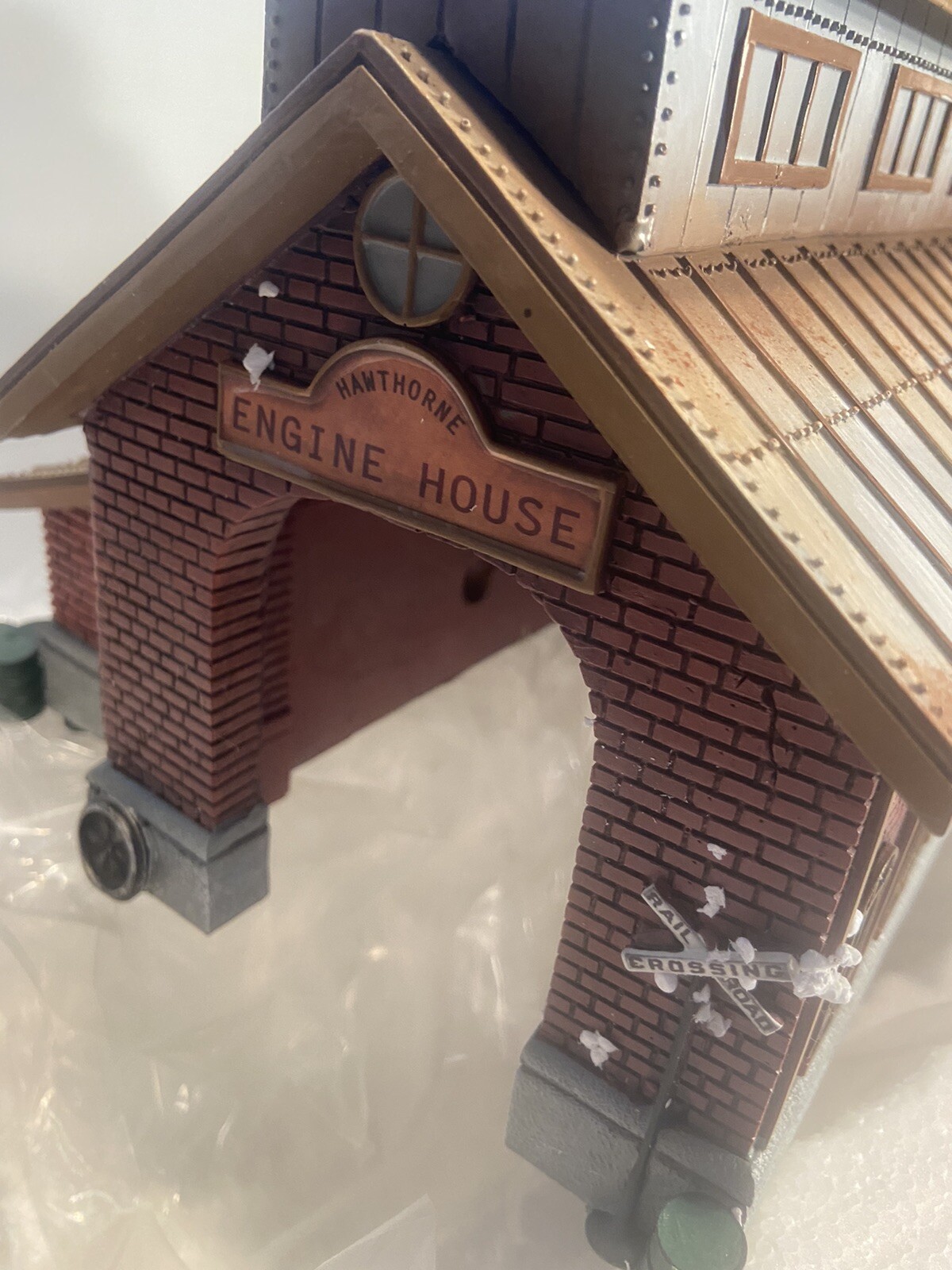 RARE HAWTHORNE VILLAGE ENGINE HOUSE MIB TRAIN LAYOUT HO SCALE BUILDING ...
