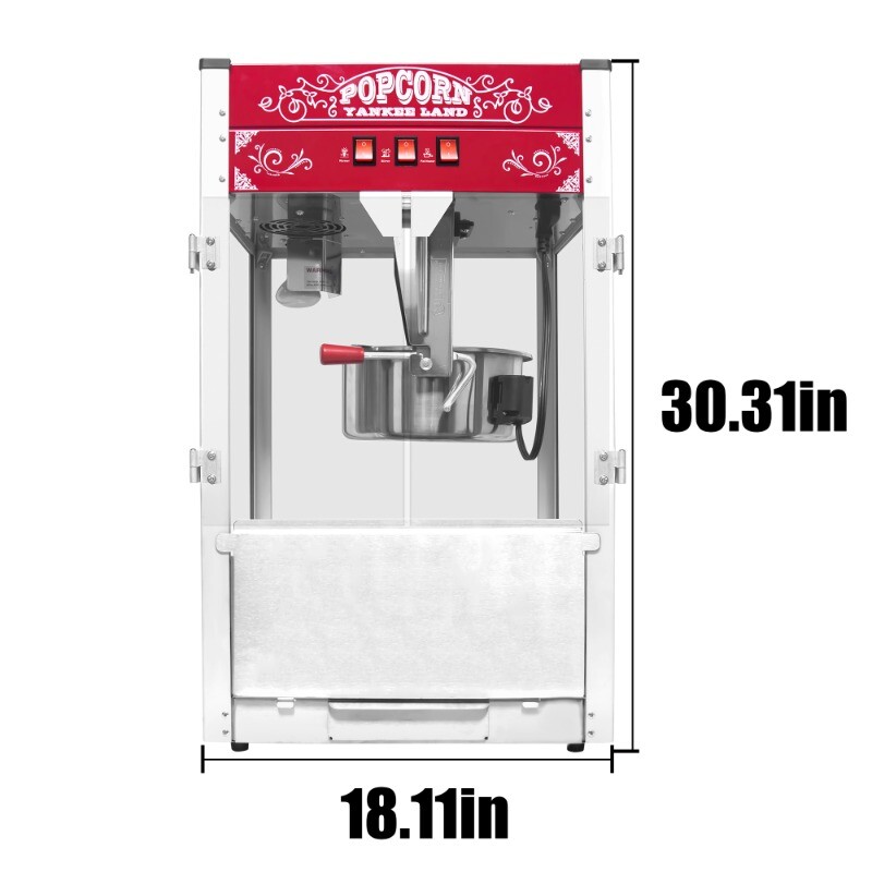 Movie Theater Commercial Popcorn Machine Maker w/ 12oz Kettle ...
