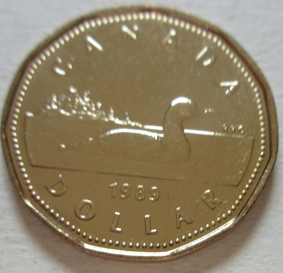 1989 Canada One Dollar Loonie Coin. UNC. Canadian $1 Loon | eBay
