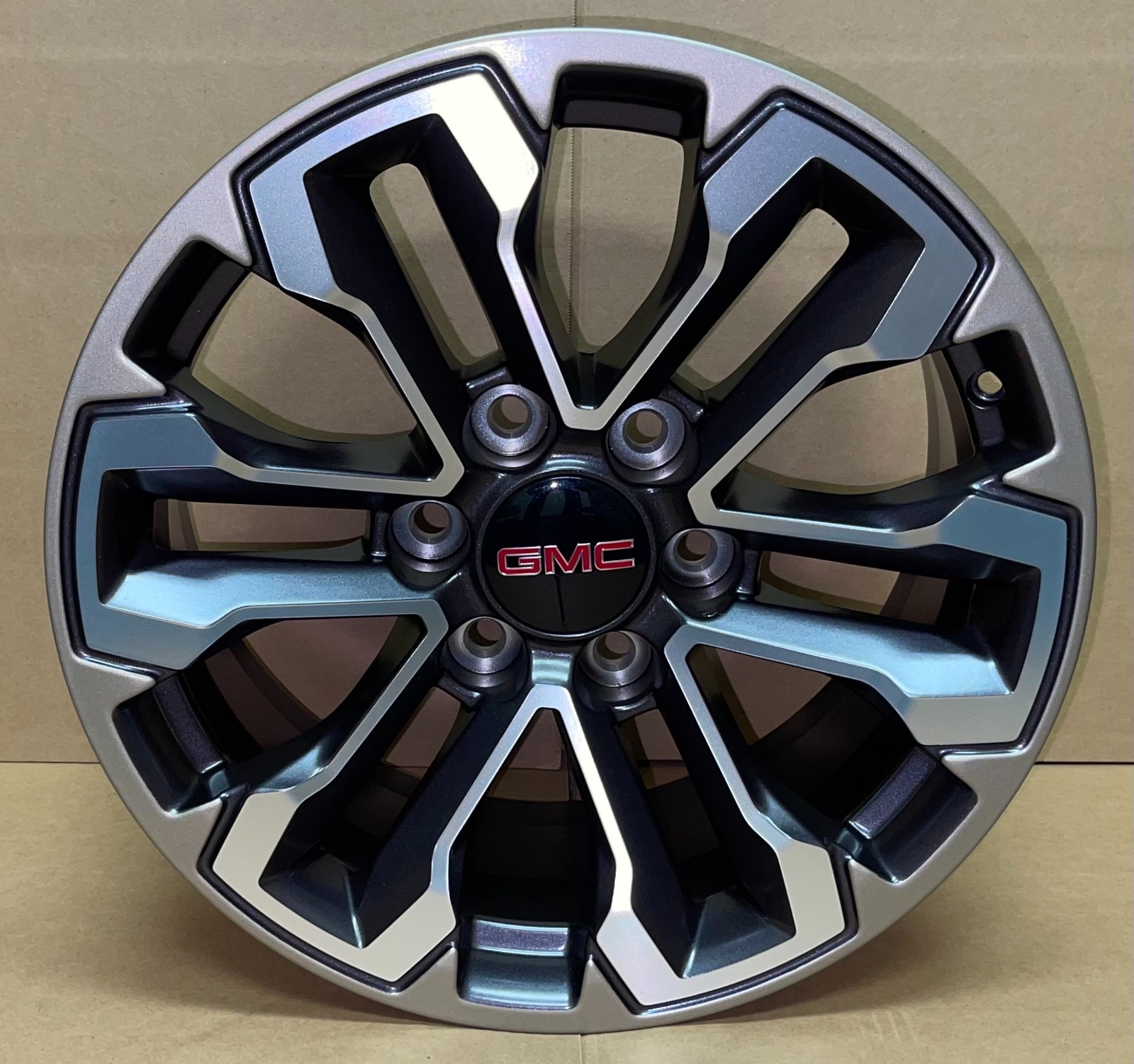 Set of 1999-2024 GMC Sierra 1500 Yukon 18" Satin Graphite GM Wheels ...