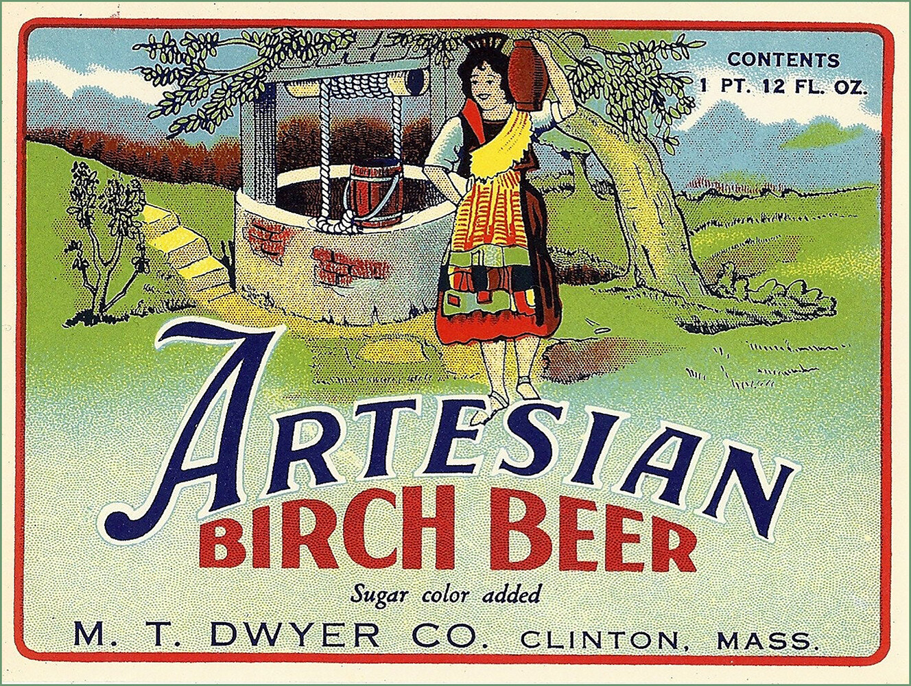 Vintage Artesian Birch Beer Ad Reproduction Metal Sign FREE SHIPPING ...
