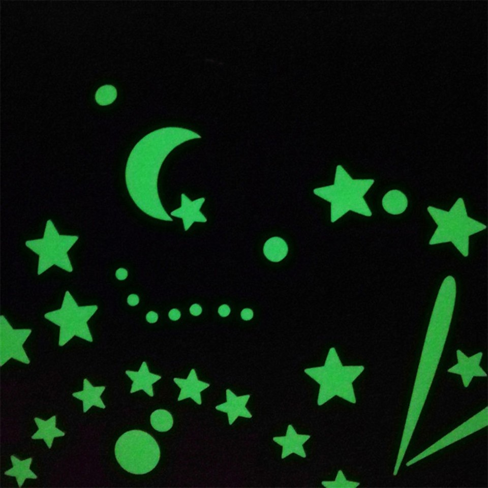 637 Pcs Pvc Star Moon Wall Stickers for Children Bedroom Decor Wall ...