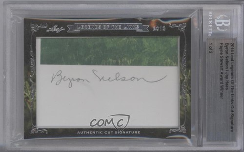 2013 Leaf Legends of the Links Cut Signatures Dual /2 Byron Nelson Jay ...
