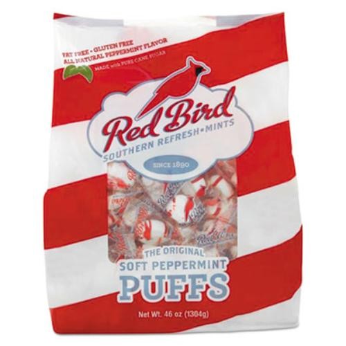 Piedmont Candy 6240RWP Peppermint Puffs, Peppermint, Tub, 46 Lb ...