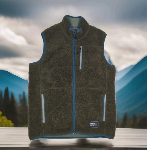 Eddie Bauer Chilali Fx Shearling Sherpa Deep Pile Fleece Vest Jacket ...