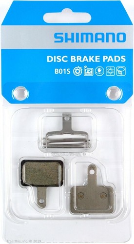 Genuine Shimano B01S Resin Disc Bicycle Brake Pads with Spring & Pins ...