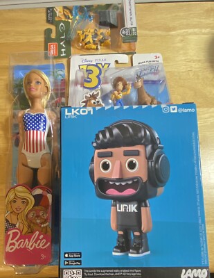 toy lot action figures disney halo barbie lamo | eBay