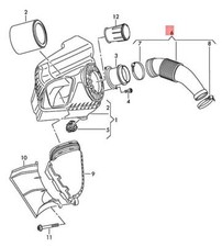 Original Intake Hose OE AUDI A6 Avant S6 Quattro A7 Sportback 4g2 ...