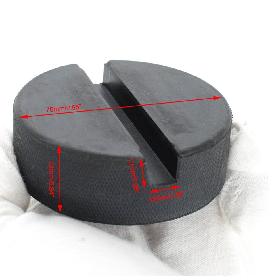 10mm Slot Rubber Jacking Jack Pad Lift Pinch Weld Rail Adapter Frame ...