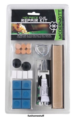 MCDERMOTT BRAND 40pc POOL TABLE BILLIARD CUE STICK TIP FIX TIPS REPAIR ...