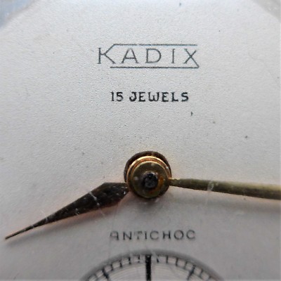 HERREN TASCHENUHR, KADIX, 15 Jewels, Antichoc, gute Funktion, ca. 1940 ...