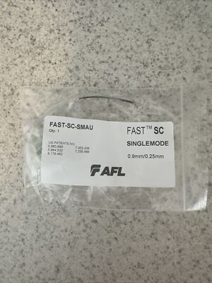 AFL SINGLEMODE FAST SC FIBER CONNECTORS FAST-SC-SMAU 10 Connectors Per ...