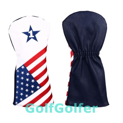 1pc USA Flag Driver Cover Golf Club Driver Head Cover Driver Wood Cover ...