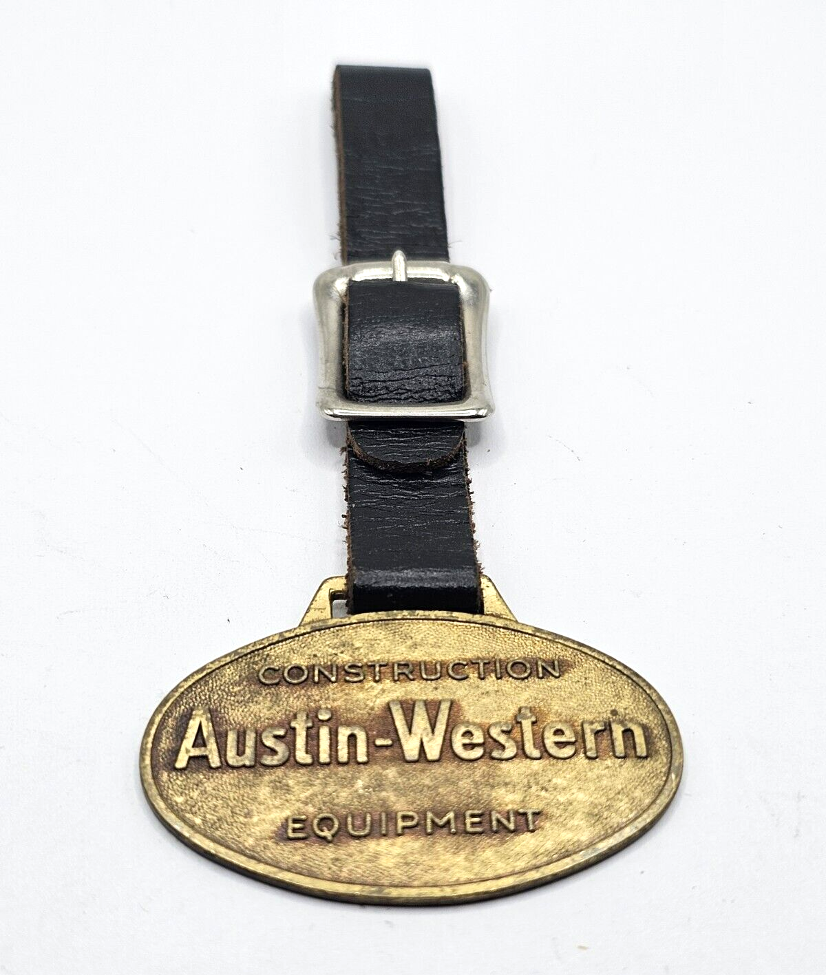 ANTIQUE AUSTIN WESTERN POCKET WATCH FOB CONSTRUCTION KEYCHAIN DOUBLE ...