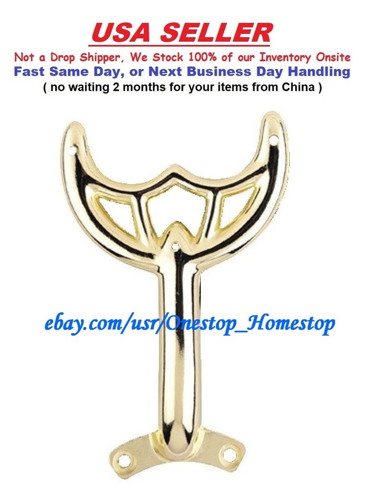 1 - 52" Polished Brass Ceiling Fan Blade Arm, Replacement Bracket ...