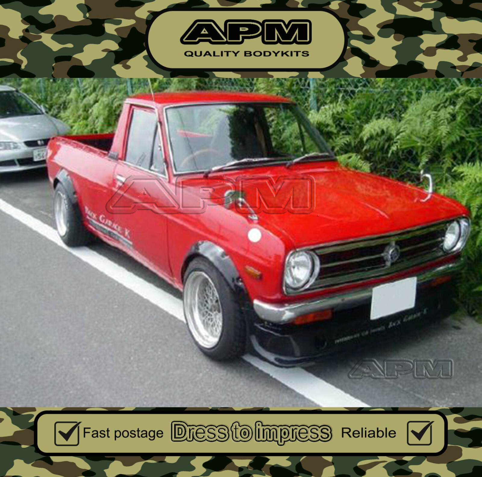 Quality APM Fender Guard Flares for Datsun RX-2/RX3/RX4 2 Door/1200/620 ...