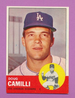 NM+ DOUG CAMILLI 1963 TOPPS #196 VINTAGE DODGERS UNCREASED NEAR MINT ...