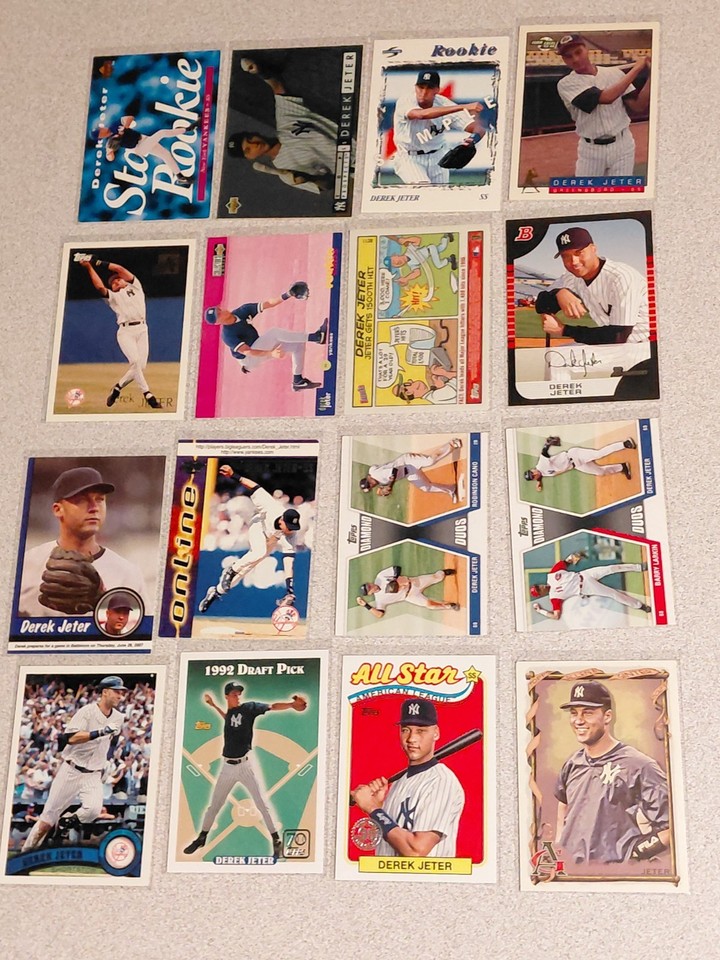 1993 - 2024 Lot of 37 Derek Jeter Cards - Topps, Upper Deck, Rookies ...