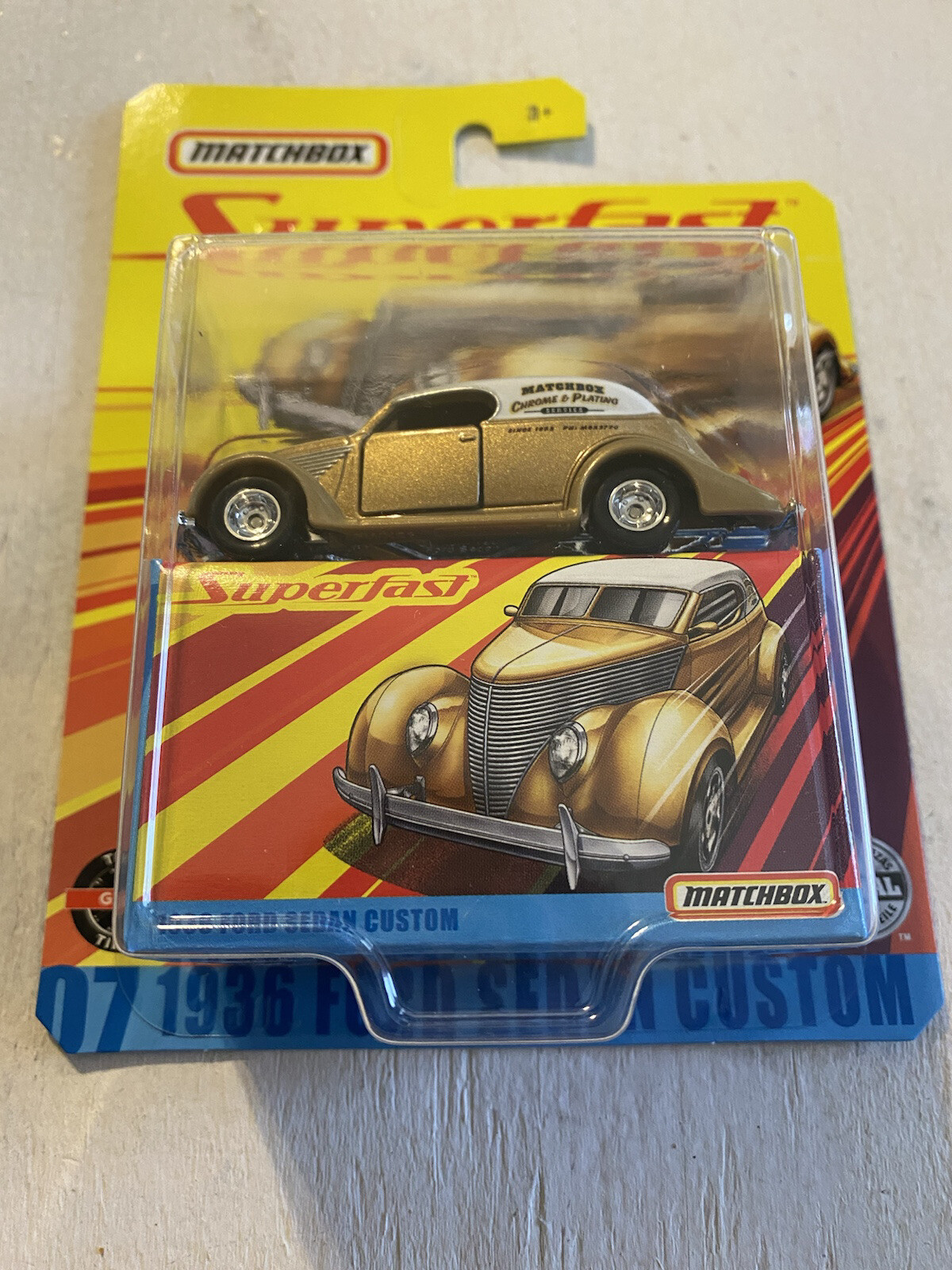 2020 Matchbox Superfast #07 1936 Ford Sedan Custom GOLD New Near Mint ...