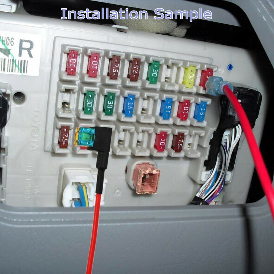 12V 15 Amp Car Add-a-circuit Fuse TAP Adapter Kit, Mini ATM APM Blade ...