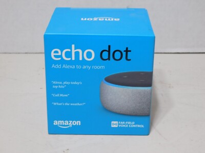 NEW SEALED Amazon Echo Dot 3rd Generation Smart Speaker - Heather Gray 810019528828| eBay