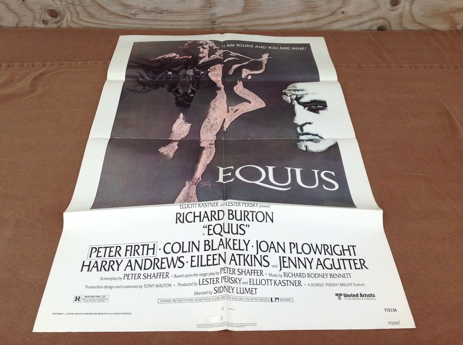 1977 Equus Original Movie House Full Sheet Poster | eBay