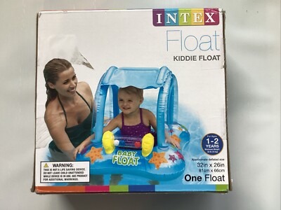 Intex Baby Pool Float Canopy Sunshade Infant Kiddie Swimming Tube Water ...