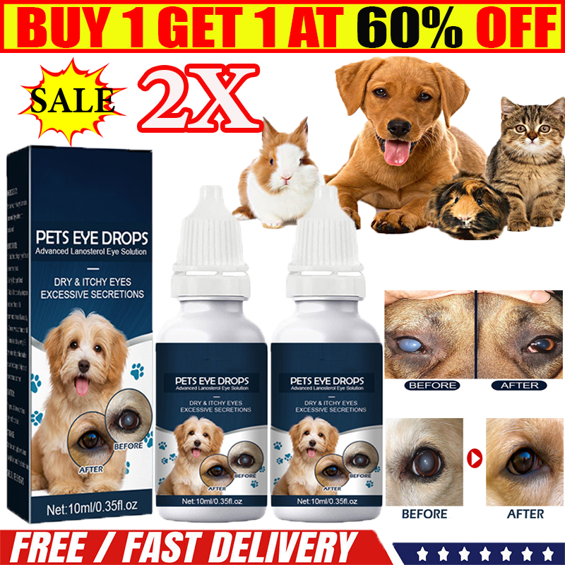 2X Pet Eye Drops Cataract Drops For Pet Eye Lubricant Drop Lanosterol ...