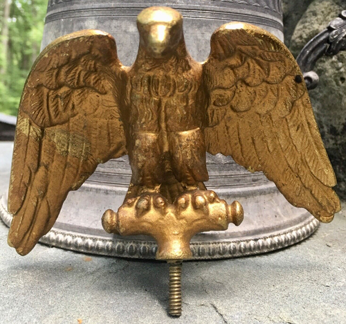 EAGLE Old Finial Flag Pole Topper Ornate Architectural Hardware Element ...