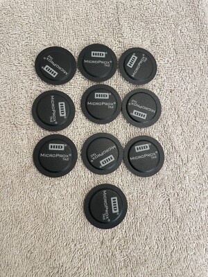 New Lot of 10 HID 1391 MicroProx Tag Proximity Adhesive Access Card 33 ...