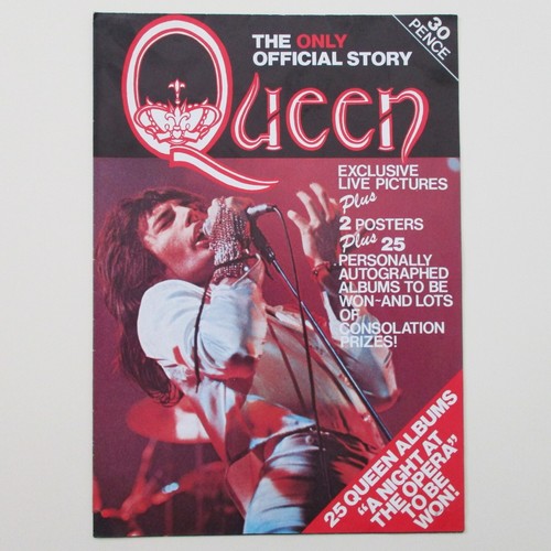Queen The Only Official Story 1976 Fold-Out Poster UK Magazine (Freddie ...
