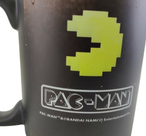Caterpillar CAT PAC-MAN Coffee Mug Black and Yellow w Logos | eBay