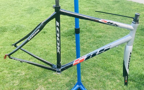 LOOK 585 Optimum Carbon Lugged Frameset Size L & LOOK HSC5 SL Full ...