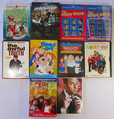 Lot of 30 DVDs (8 Box Sets) Entourage Family Guy Get Smart Kids In Hall ...