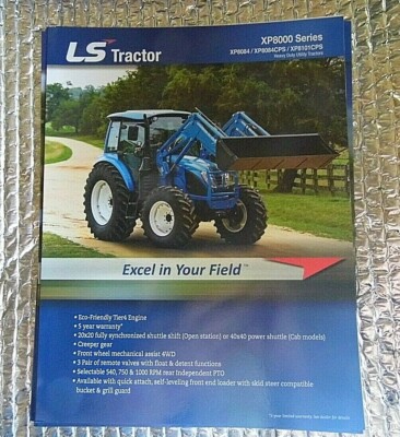 Factory Dealership Spec Brochure LS Tractor XP8000 Series Heavy Duty ...