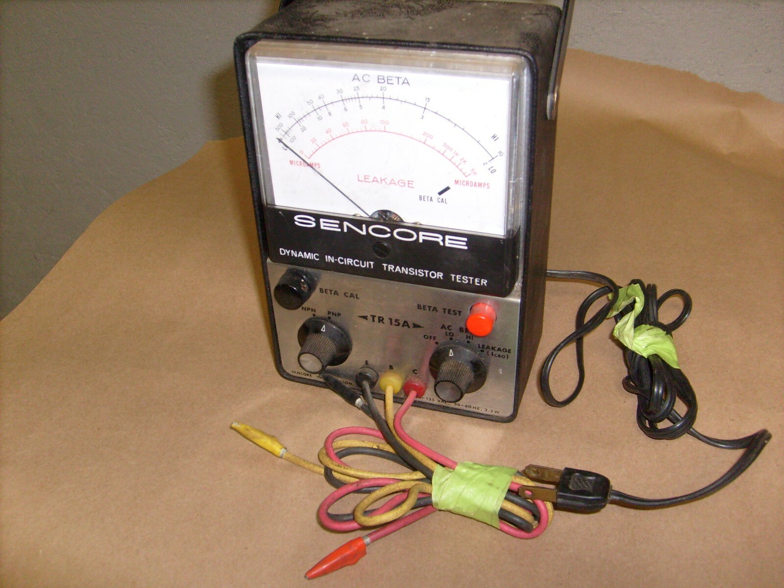 Vintage Sencore TR 15A Dynamic In-Circuit Transistor Tester, Model 520 ...