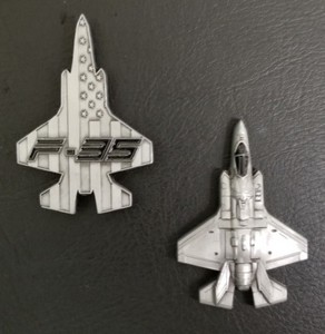 F-35 Lightning II Military Aircraft Shaped Challenge Coin | eBay