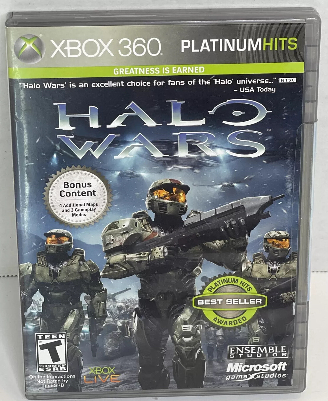 Halo Wars XBOX 360 Complete Game Disk Case Platinum Hits No Manual | eBay