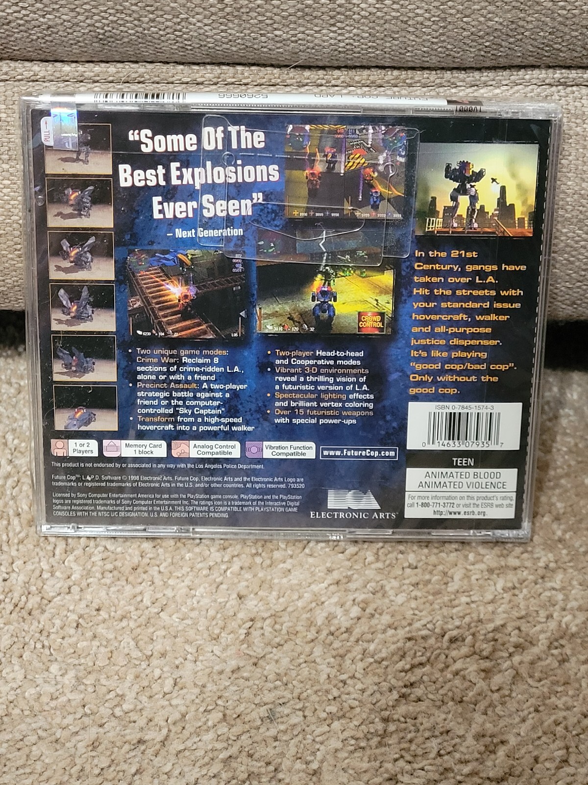 PLAYSTATION 1 - FUTURE COP LAPD Game COMPLETE New SEALED 14633079357 | eBay