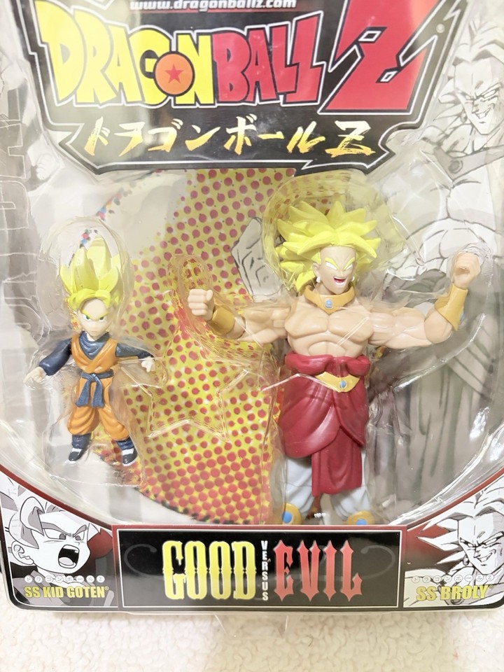 DBZ Good Vs Evil SS Kid Goten and SS Broly Jakks Pacific RARE | eBay