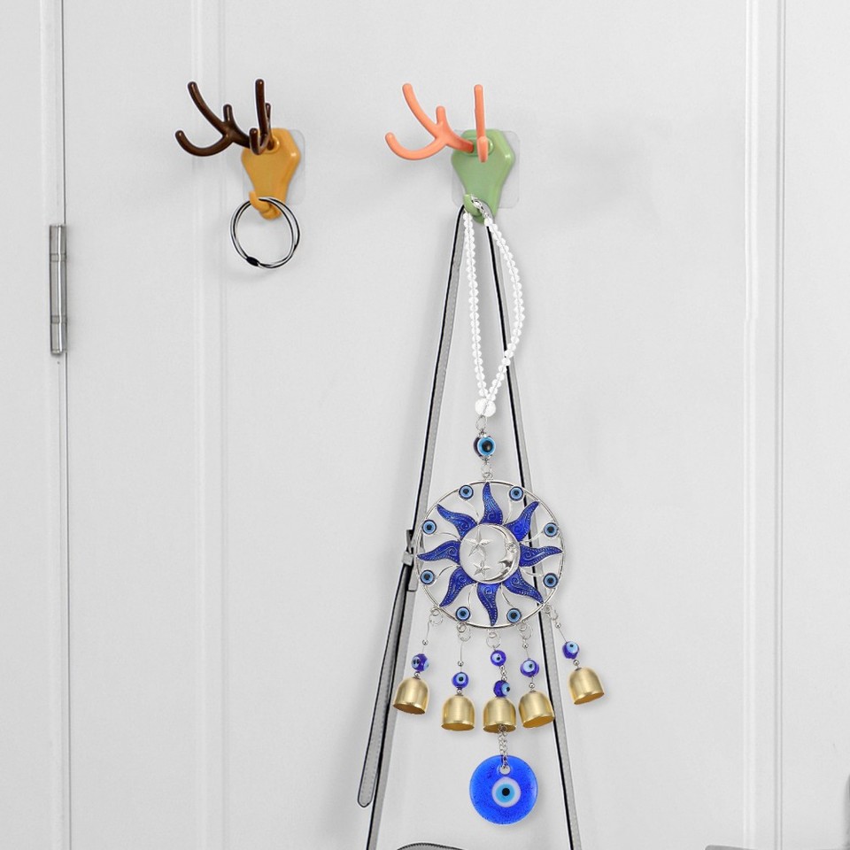 Balcony Wind Bell Outdoor Hanging Decor Evil Eyes Wind Chime Hanging ...