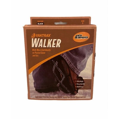 Yaktrax Walker Traction Footwear Attachment's Black One Pair Adult Size ...