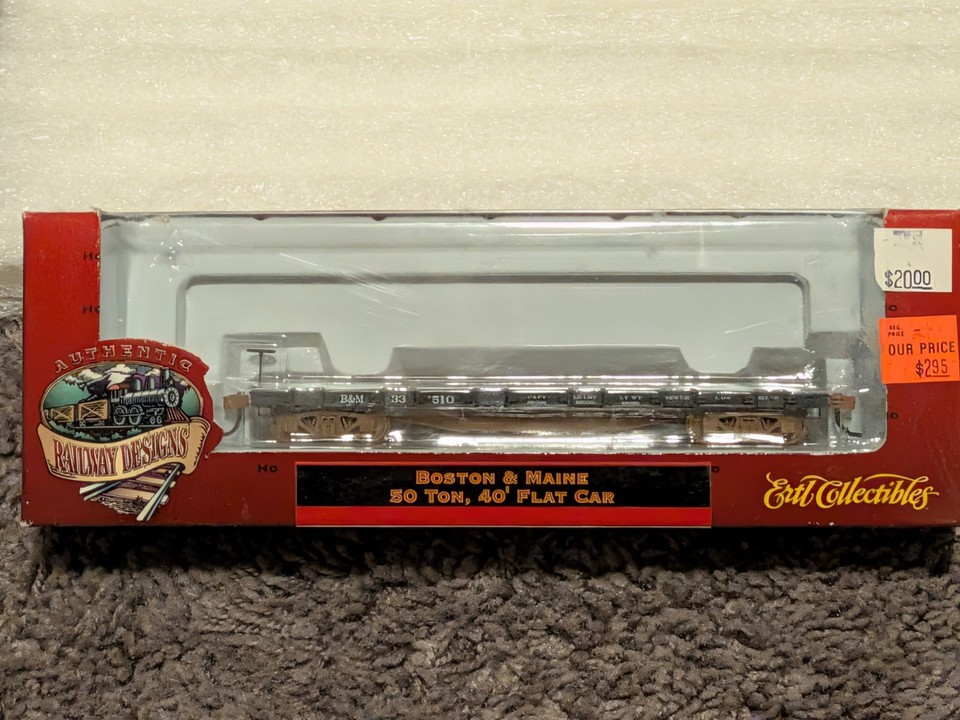 Boston & Maine 50 Ton, 40' Flat Car HO Scale High Detail Models | eBay
