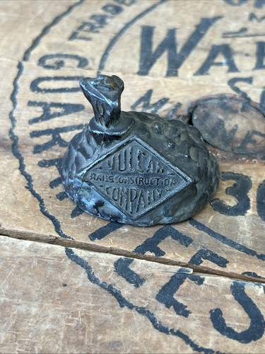 Antiqie Vulcan Rail Construction Co Advertising Paperweight Materials ...
